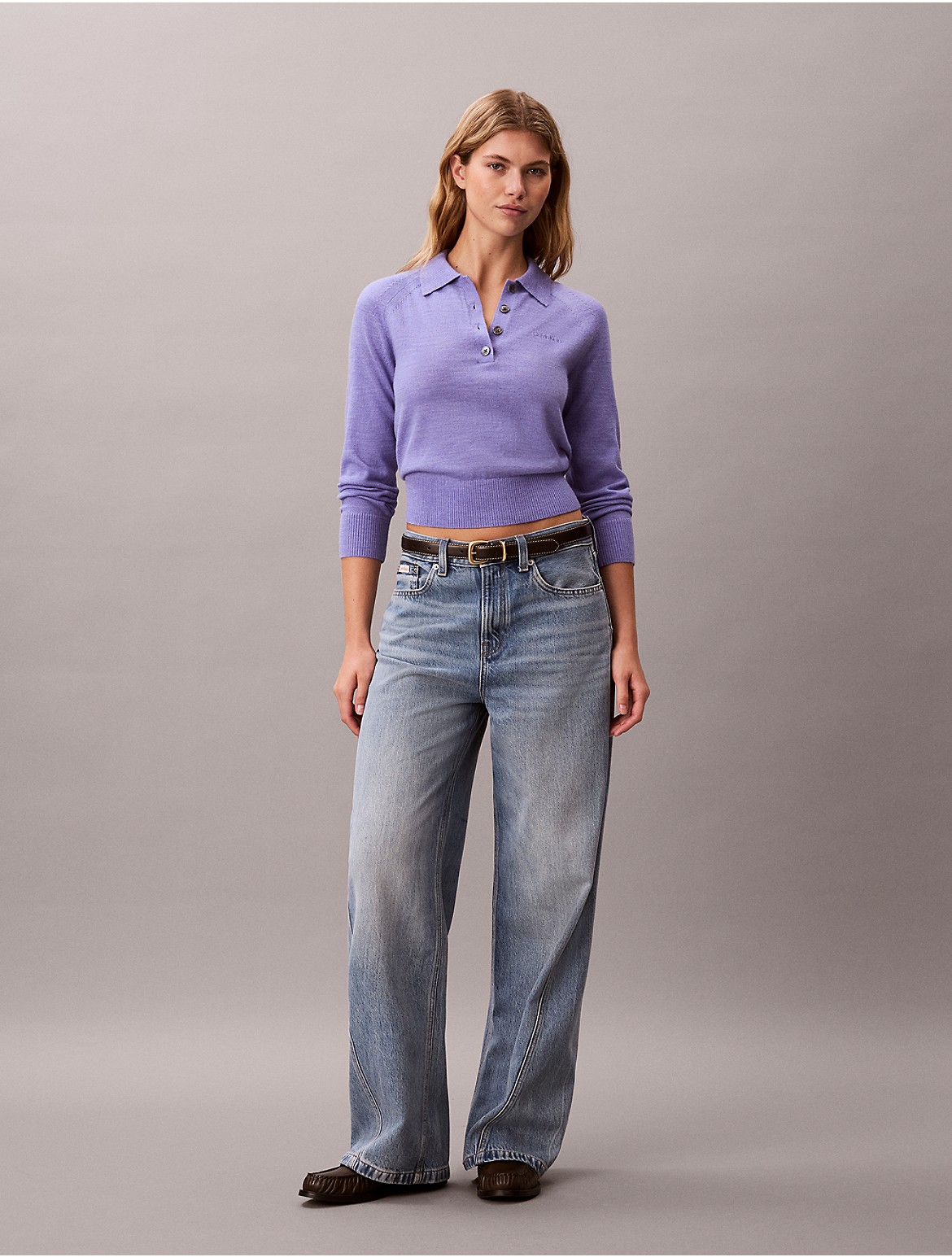 CALVIN KLEIN Calvin Klein Extra Fine Merino Wool Polo Shirt